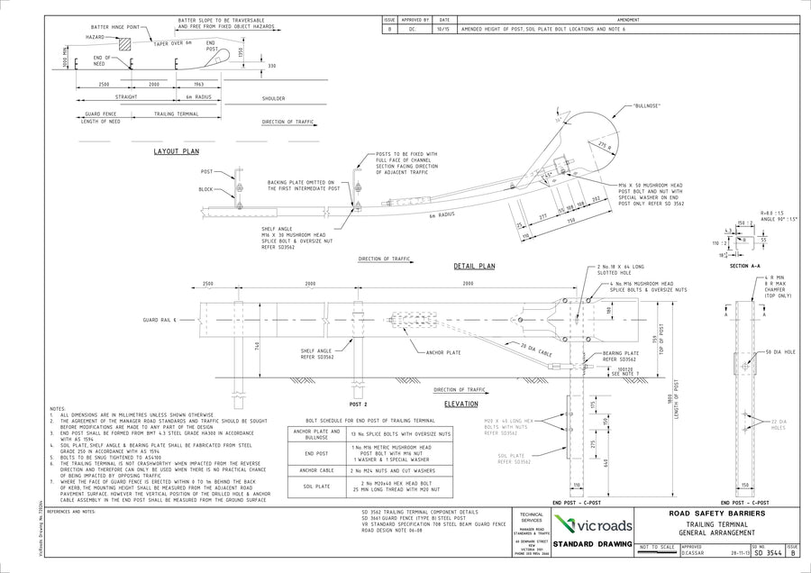 SD3544 - Trailing Terminal - General Arrangement