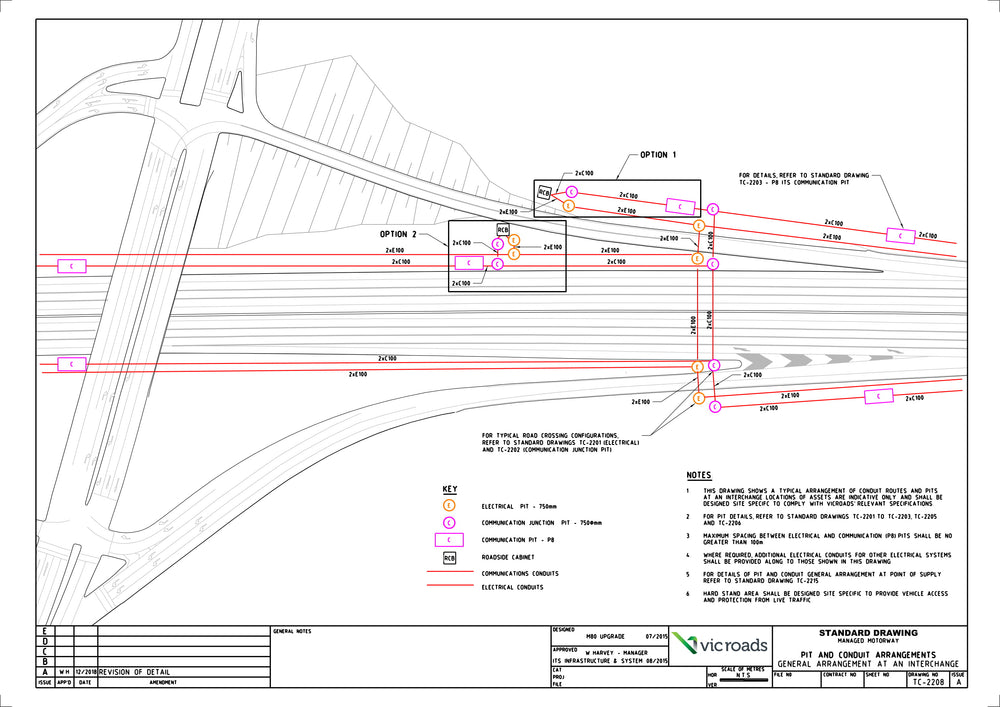 TC-2208 General Arrangement at Interchanges