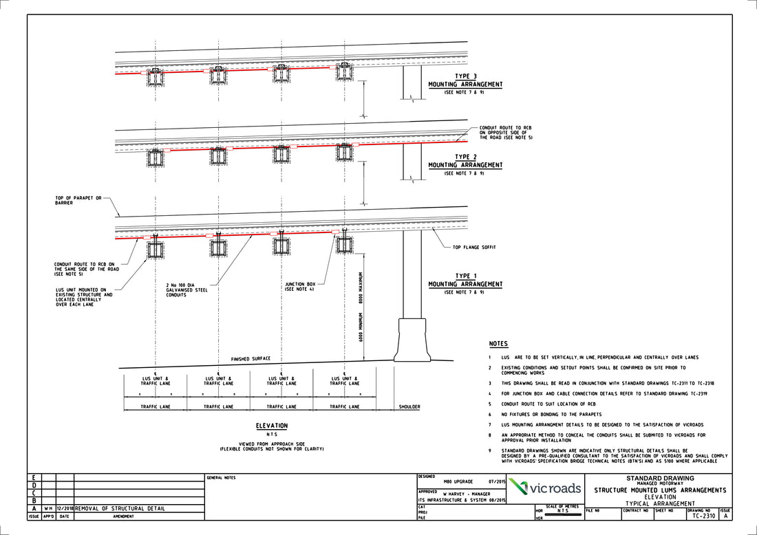 TC-2310 Elevation Typical Arrangement
